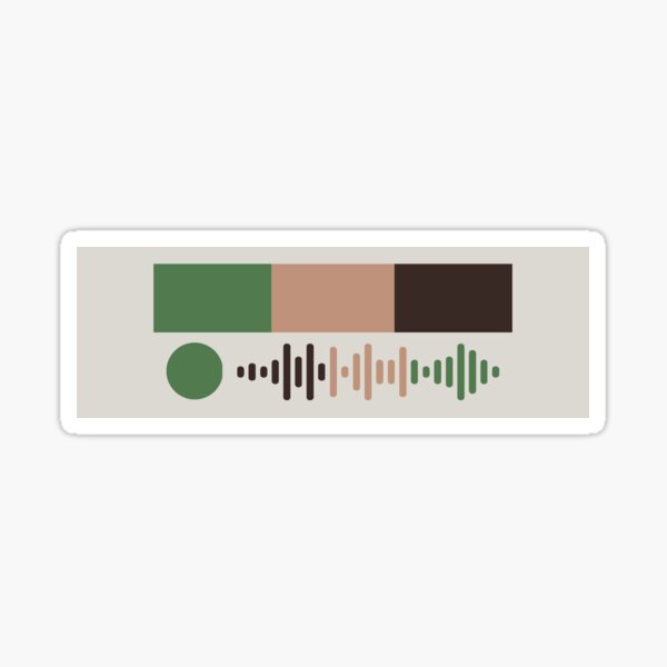 "Frank Ocean Blonde Album sticker w/ spotify code & color palette ...