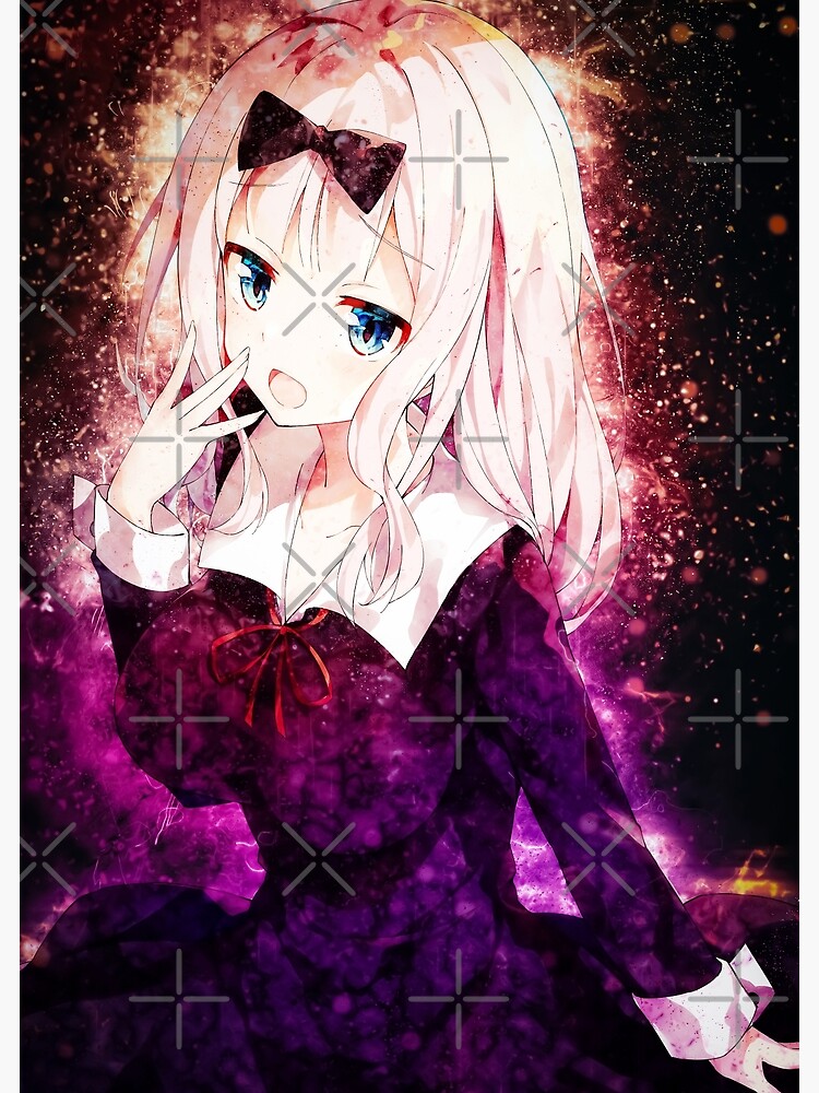 Póster Chika Fujiwara Kaguya Sama El Amor Es Guerra Fanart De Spacefoxart Redbubble