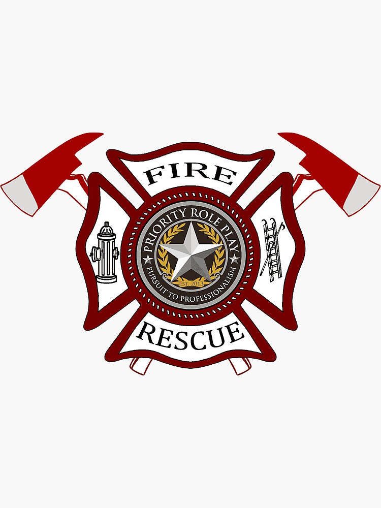"Fire Rescue" Sticker for Sale by Ghost141 | Redbubble