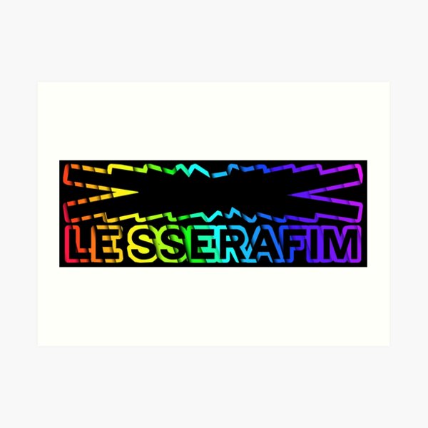 "Rainbow LE SSERAFIM Logo" Art Print for Sale by CHIEFWIZART | Redbubble