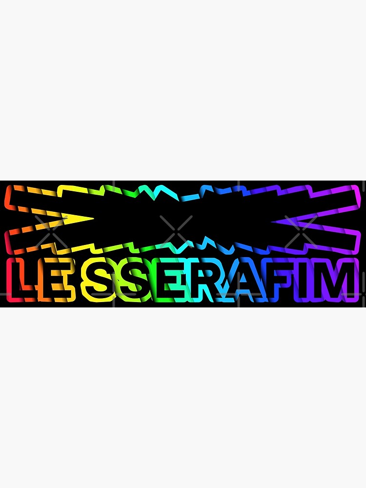 "Rainbow LE SSERAFIM Logo" Poster for Sale by CHIEFWIZART | Redbubble