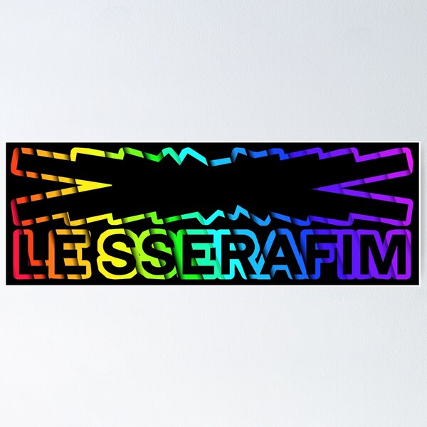 "Rainbow LE SSERAFIM Logo" Poster for Sale by CHIEFWIZART | Redbubble
