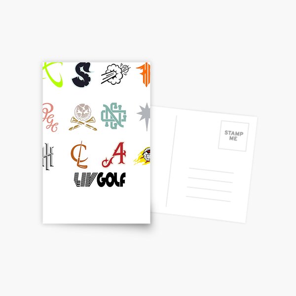 "Liv Golf Teams Logos Unique Set " Postcard for Sale by MainandLocal ...