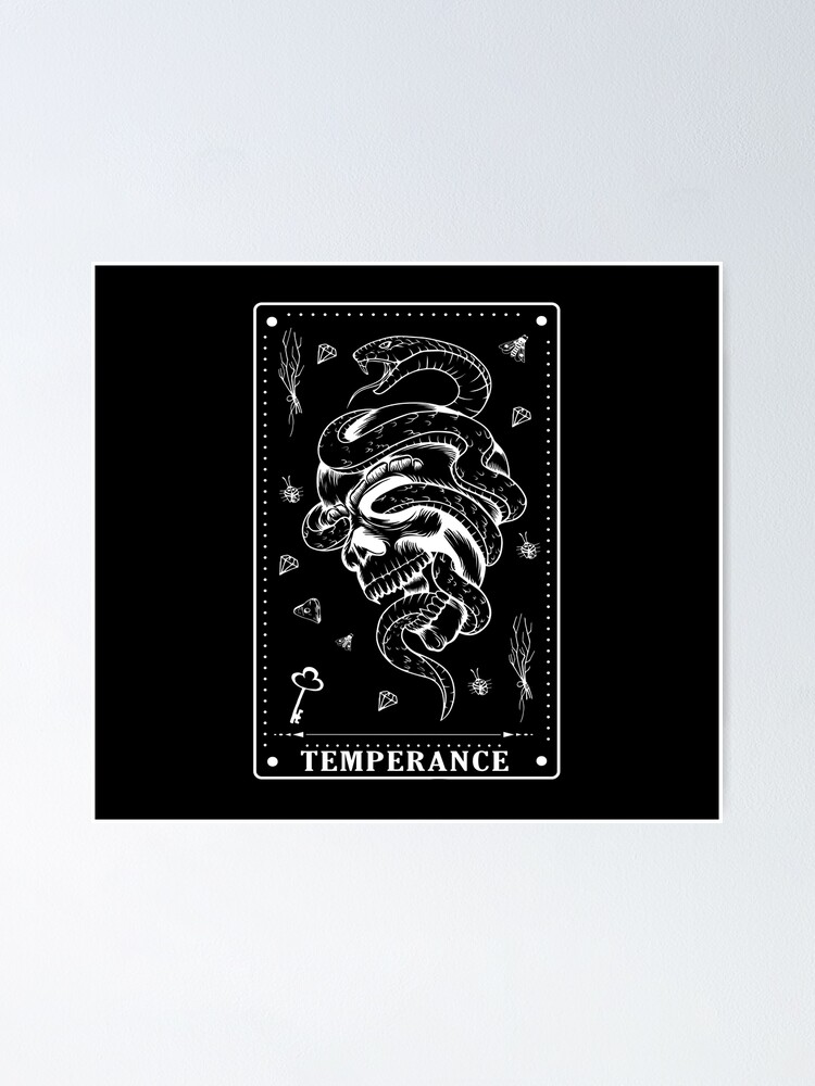 "Gothic - Temperance Tarot Card Design - Snake" Poster for Sale by ...