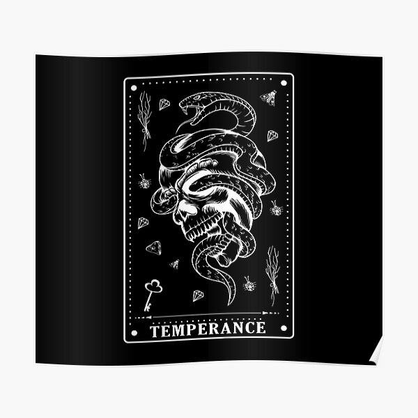 "Gothic - Temperance Tarot Card Design - Snake" Poster for Sale by ...