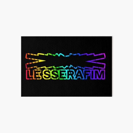 "Rainbow LE SSERAFIM Logo" Art Board Print for Sale by CHIEFWIZART ...