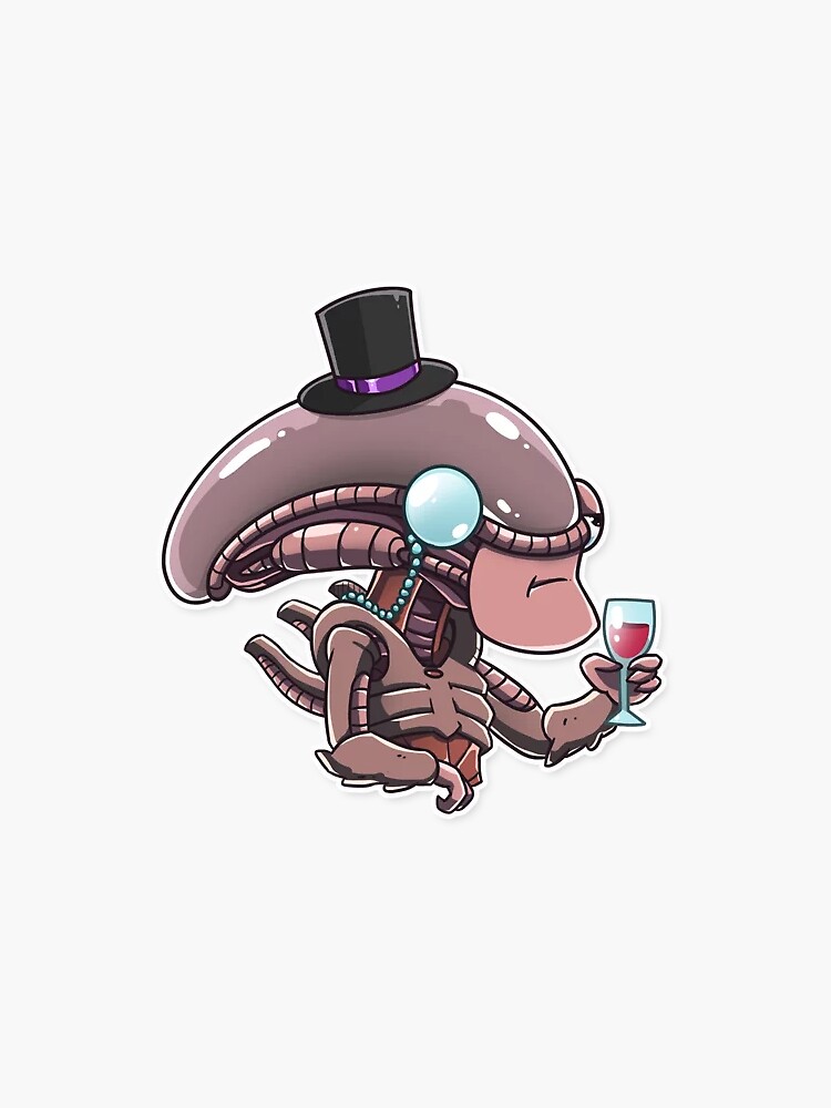 "Alien wine" Sticker by leonardopc1991 | Redbubble
