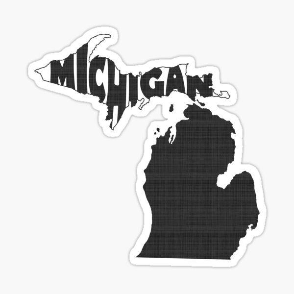 "Michigan State Word Art" Sticker by surgedesigns | Redbubble