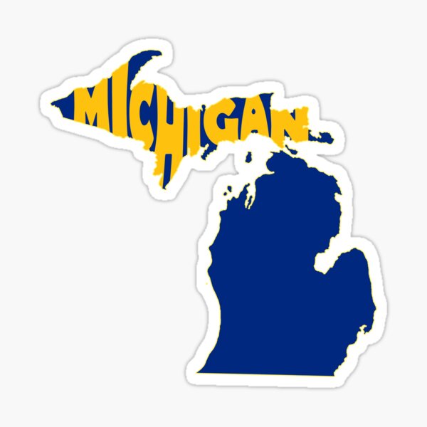 "Michigan State Word Art" Sticker by surgedesigns | Redbubble
