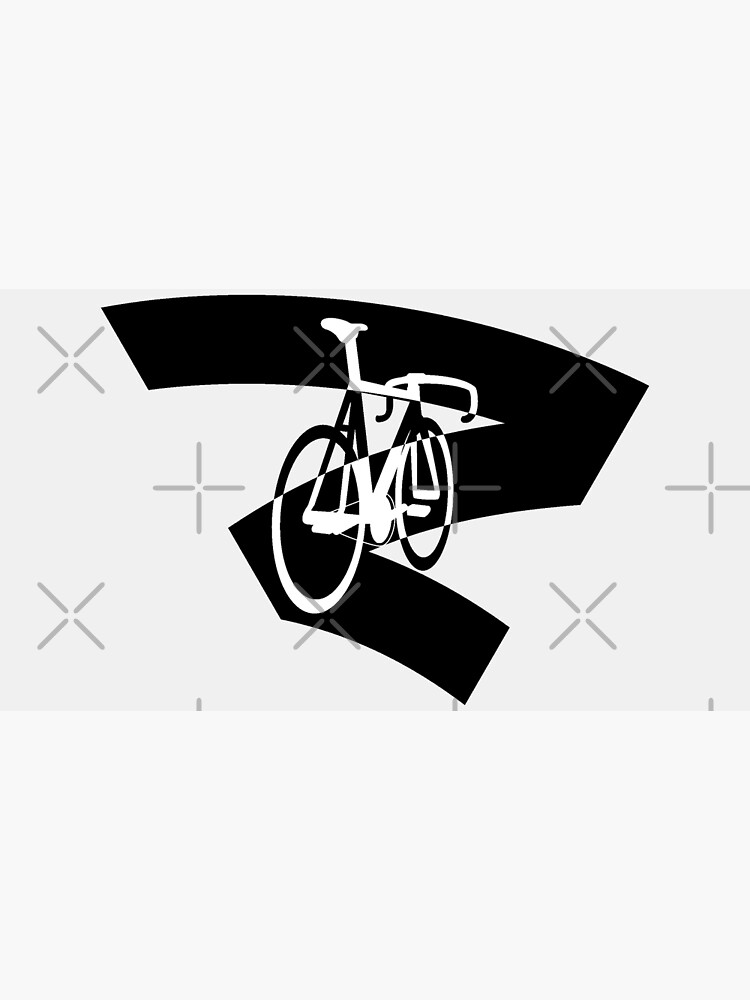 "Track Bicycle Marker Ink Art Two Tone Black and White" Poster for Sale ...