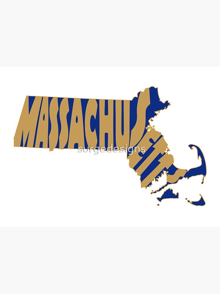 "Massachusetts State Word Art" Poster by surgedesigns | Redbubble