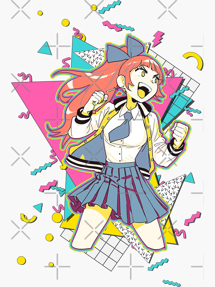 "Kyoko - River City Girls *90s graphic design*" Sticker for Sale by ...
