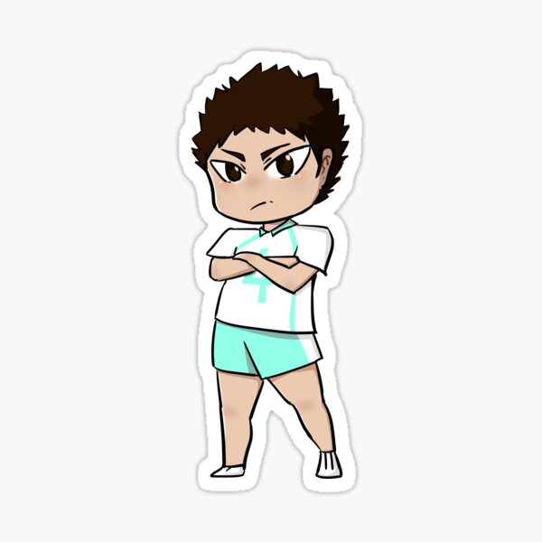 "Iwaizumi Hajime Chibi" Sticker for Sale by Da-Anime-Turtle | Redbubble