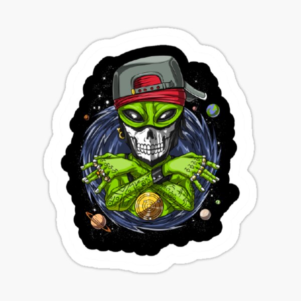 "cool alien" Sticker for Sale by ibrahimalaa50 | Redbubble