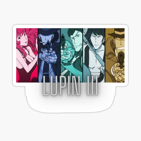 "LUPIN III" Sticker for Sale by AstralGame | Redbubble