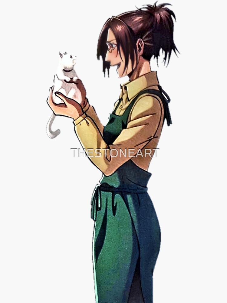 "Hange" Sticker for Sale by THESTONEART | Redbubble