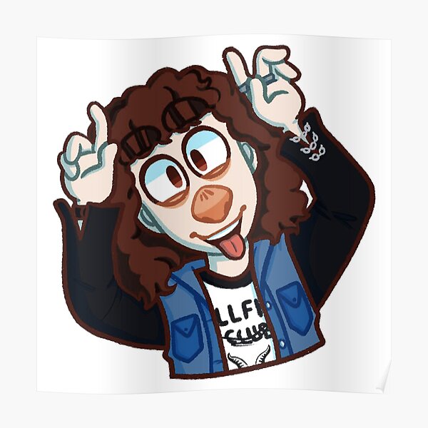 "Stranger Things Eddie" Poster for Sale by 666scumbag | Redbubble