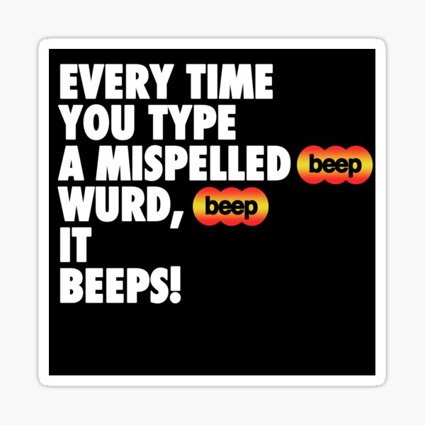 "Beep!" Sticker for Sale by Leonardo-98 | Redbubble
