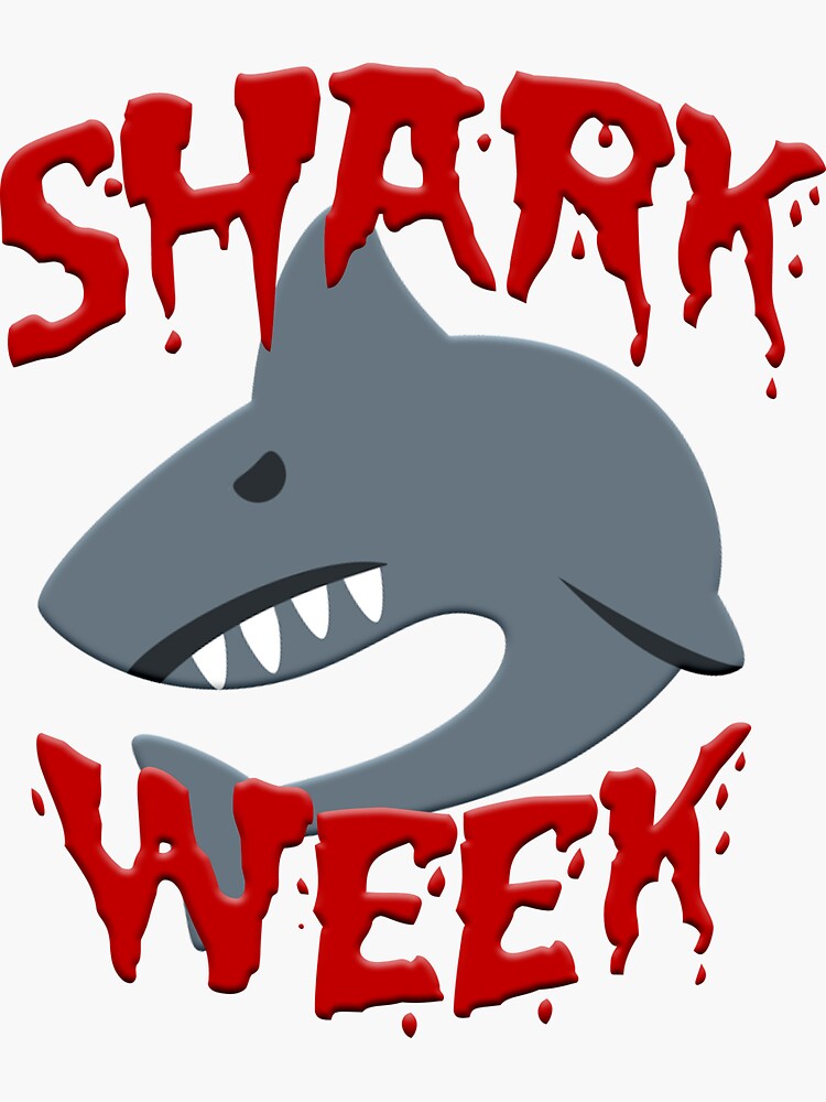 "Shark Week sticker" Sticker for Sale by OfficialDivas | Redbubble