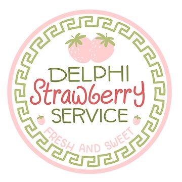 "Delphi strawberry service" Sticker for Sale by Mac-and-noodles | Redbubble