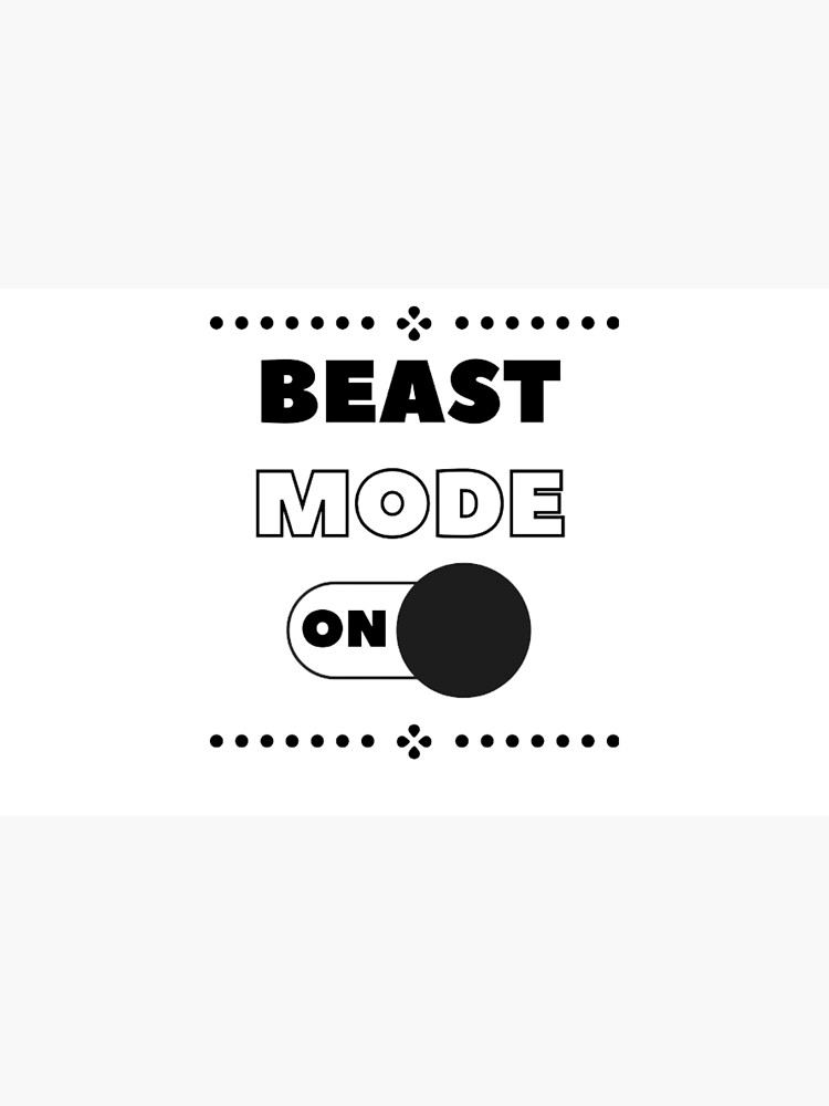 "Gym-beast mode on" Poster for Sale by RC-best | Redbubble
