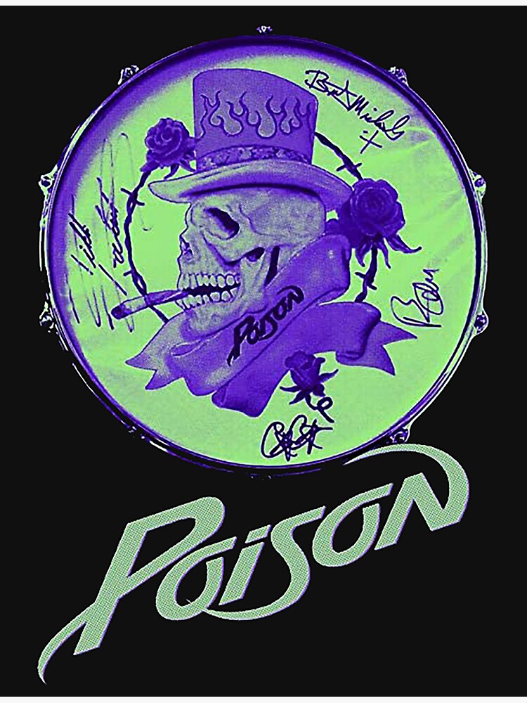 "poison band" Sticker for Sale by qhindmore1u | Redbubble