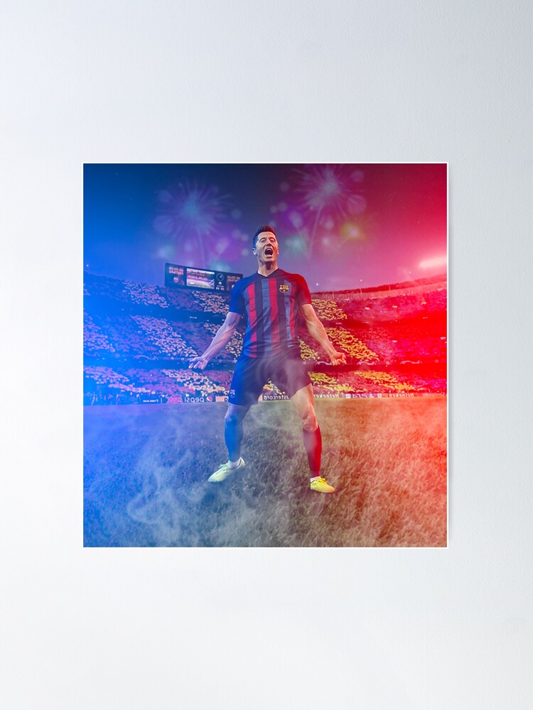 "Robert Lewandowski FC Barcelona" Poster for Sale by Swag Shop | Redbubble