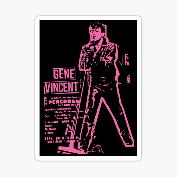 "Gene Vincent" Sticker for Sale by JYBSHOP | Redbubble