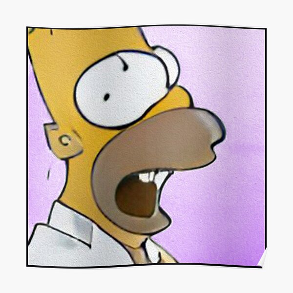 "AI - Homer" Poster for Sale by AI-Shirts | Redbubble