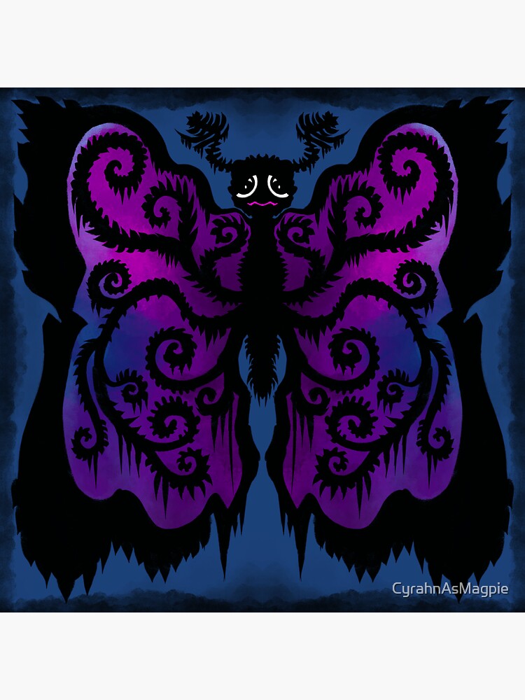 "Goth Moth" Sticker for Sale by CyrahnAsMagpie | Redbubble