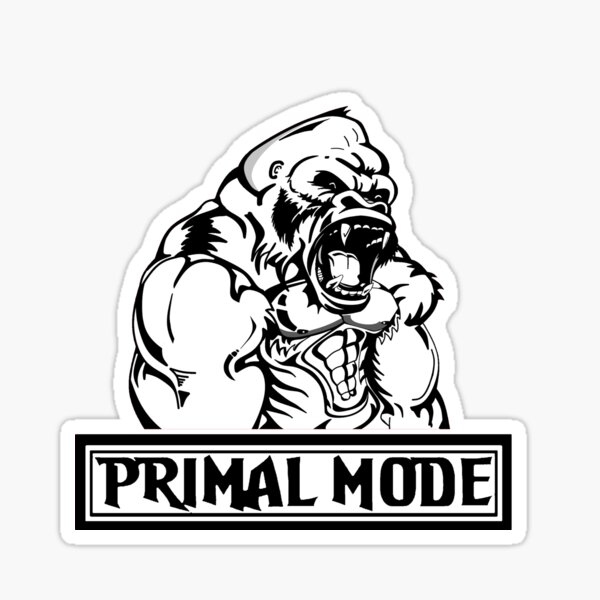 "Clothing, Back to School, Accessories, Houseware, Primal Mode" Sticker ...