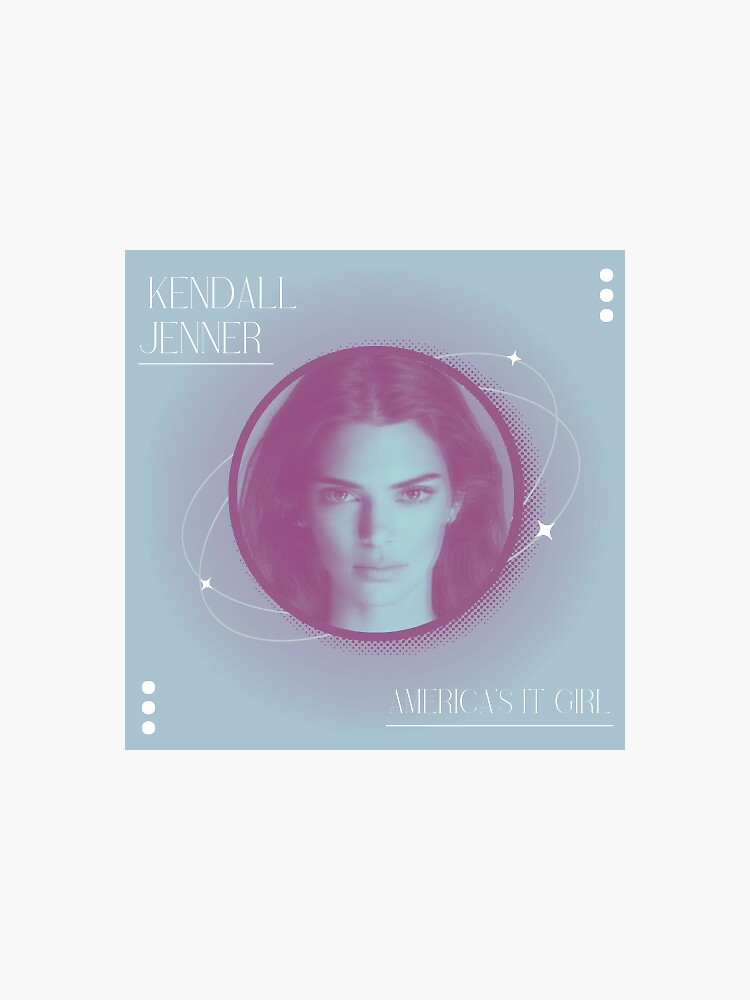 "Kendall Jenner Print" Sticker for Sale by siennaprints | Redbubble