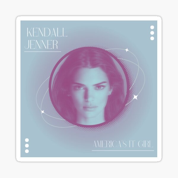 "Kendall Jenner Print" Sticker for Sale by siennaprints | Redbubble