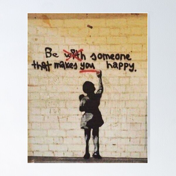 "Bansky street art poster " Poster for Sale by sranje | Redbubble