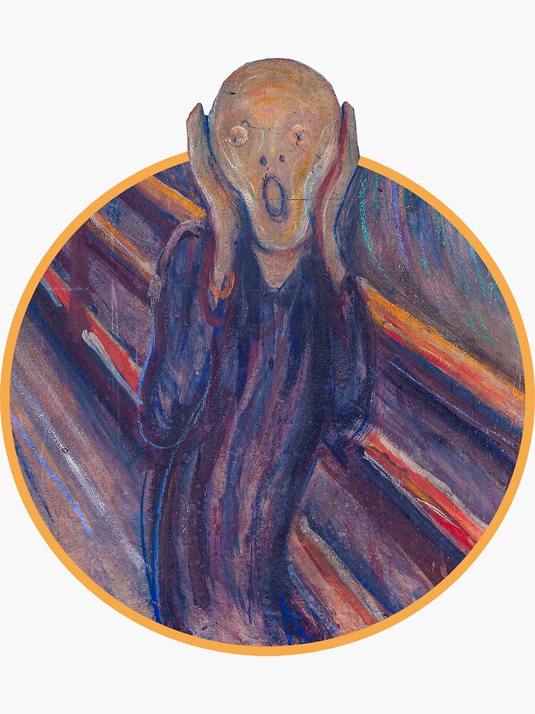 Predator Scream Sticker Edvard Munch Most Famous Apex Legends Arenas