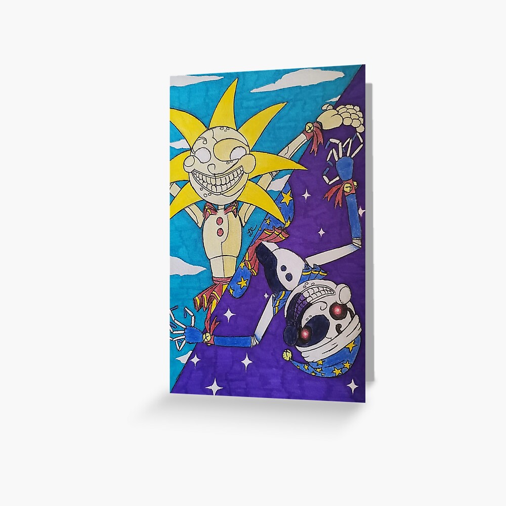 "FNaF Security Breach: Sundrop & Moondrop" Greeting Card by ArtSprings ...