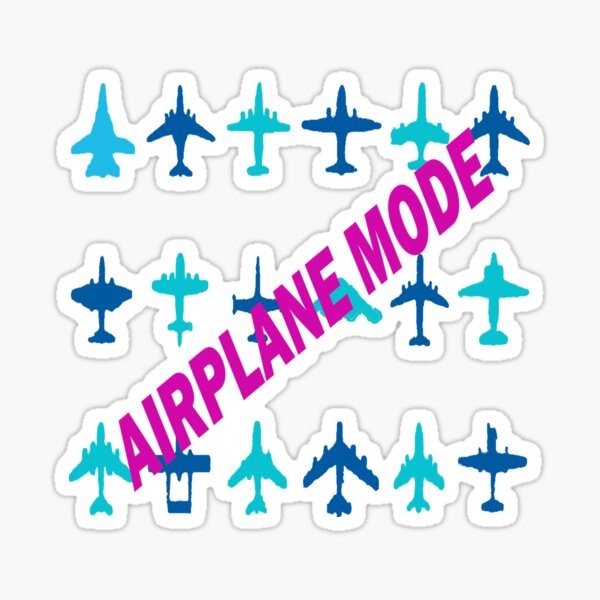 "Airplane Icon And Mode" Sticker for Sale by Said1998 | Redbubble