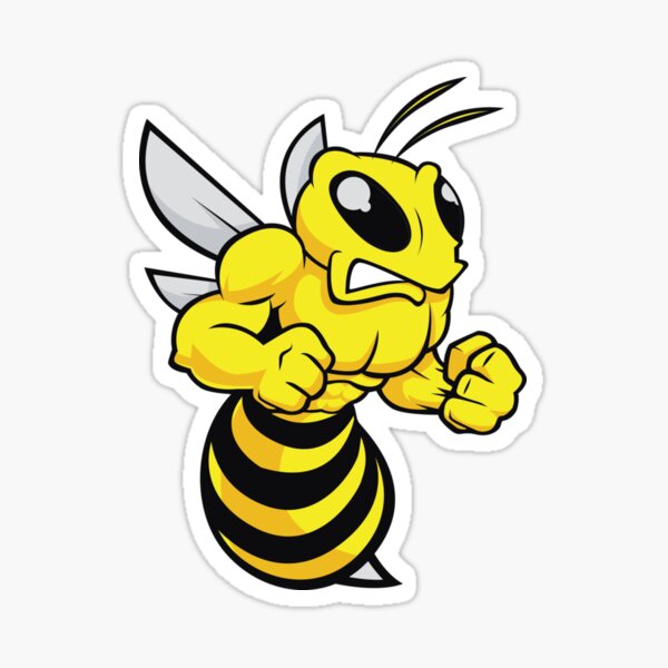 "BEE BUMBLEBEE ANGRY HORNET WASP " Sticker for Sale by StefanieAnder ...