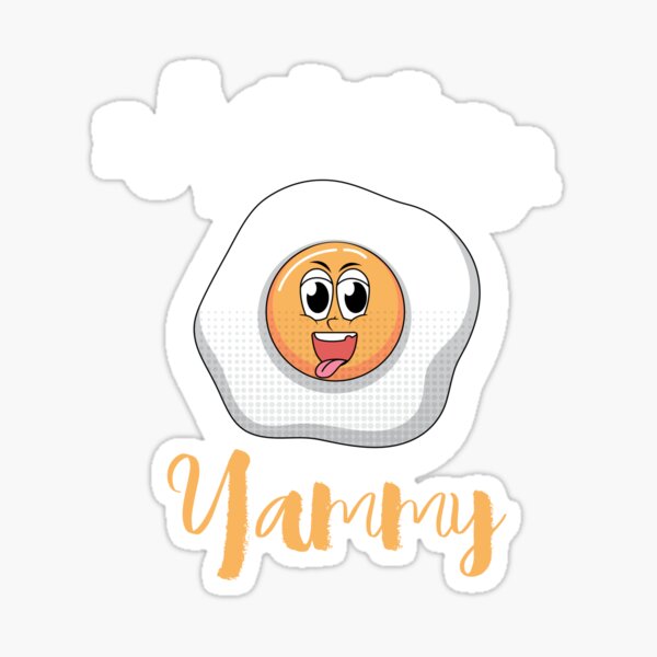 "Yammy food eg" Sticker for Sale by FROMZERO1 | Redbubble