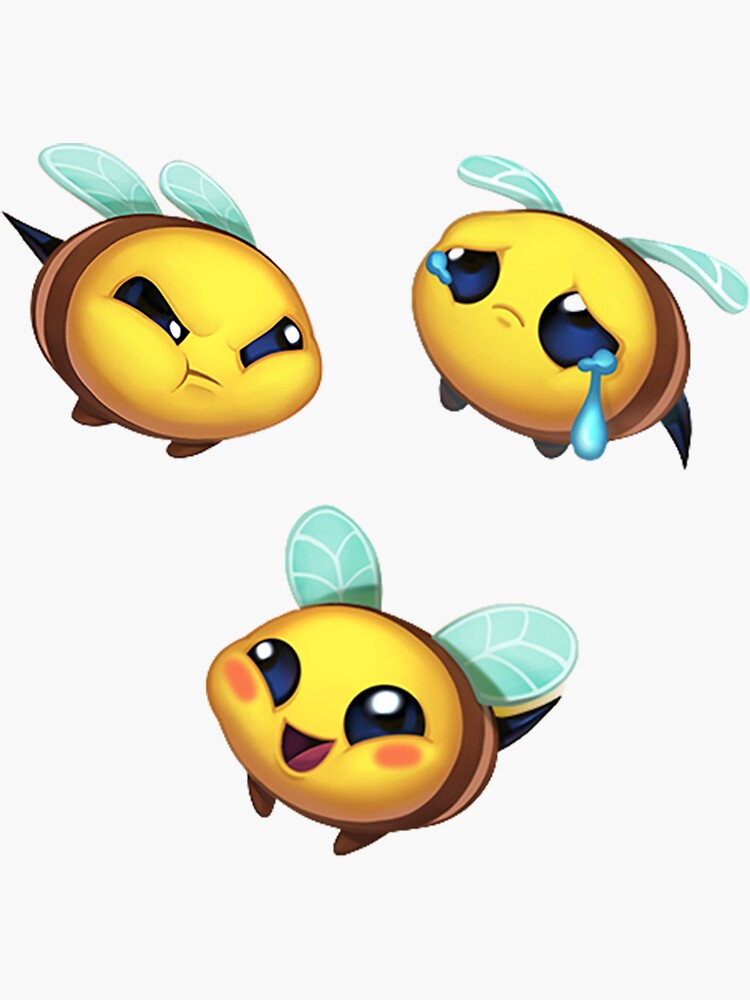 "Bee Emote Pack " Sticker for Sale by StefanieAnder | Redbubble