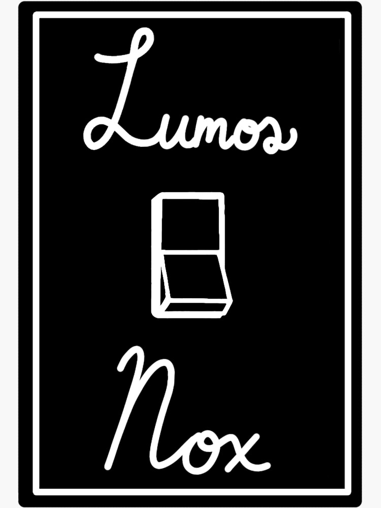"Lumos and Nox Lightswitch drawing " Sticker for Sale by JC-Ruml ...