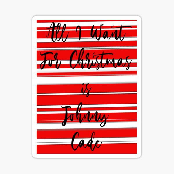 "All I Want For Christmas- Johnny Cade " Sticker for Sale by FobFan93 ...
