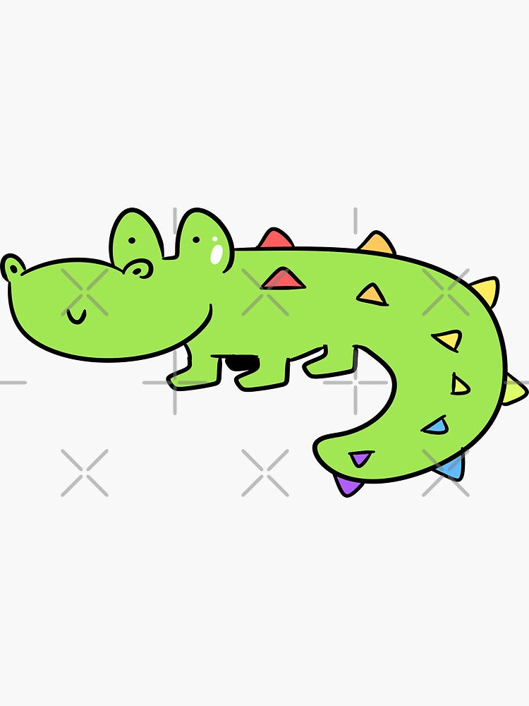 "Ally Gator the Gator that's an Ally" Sticker for Sale by Clefabilly ...