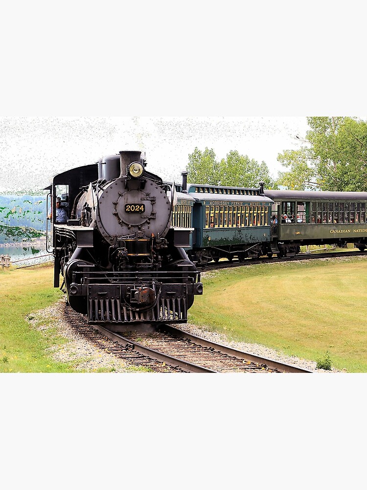 "Heritage Steam Engine with Carriages Coaches, Steam Train Railroad ...