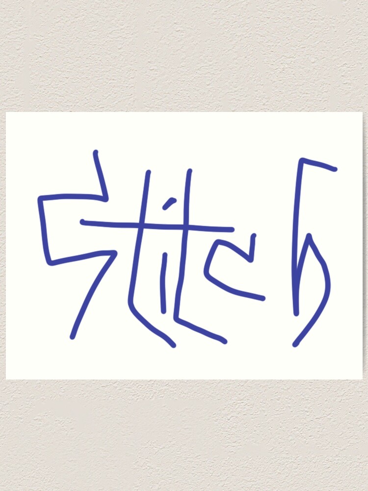 "Stitch Autograph-Ohana, LILO, Hawaii " Art Print for Sale by SophiaKno ...