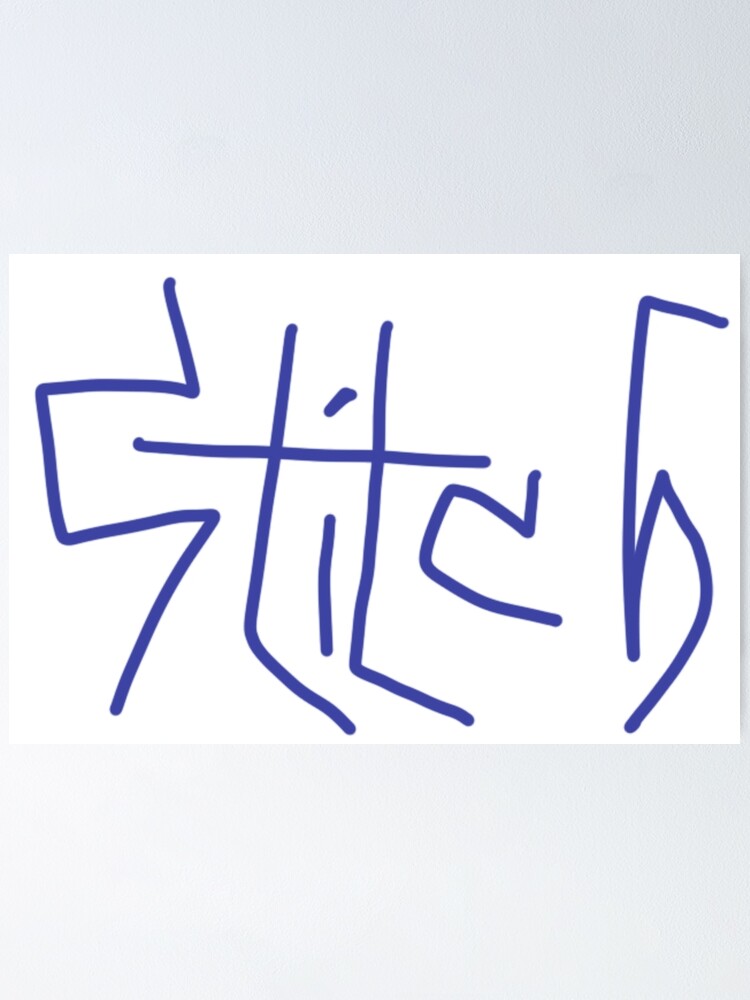 "Stitch Autograph-Ohana, LILO, Hawaii " Poster for Sale by SophiaKno ...