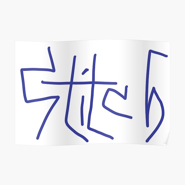 "Stitch Autograph-Ohana, LILO, Hawaii " Poster for Sale by SophiaKno ...