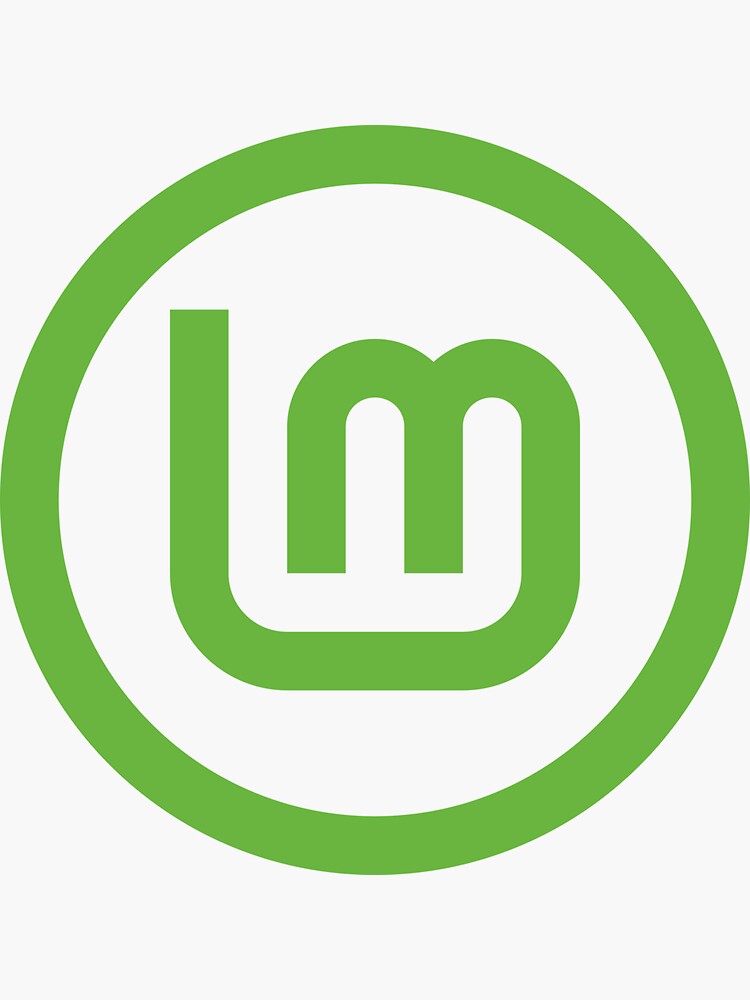 "LINUX MINT" Sticker for Sale by GreenPhosphor | Redbubble