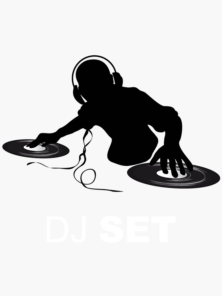 "Dj Set" Sticker for Sale by Giuseppe1232 | Redbubble