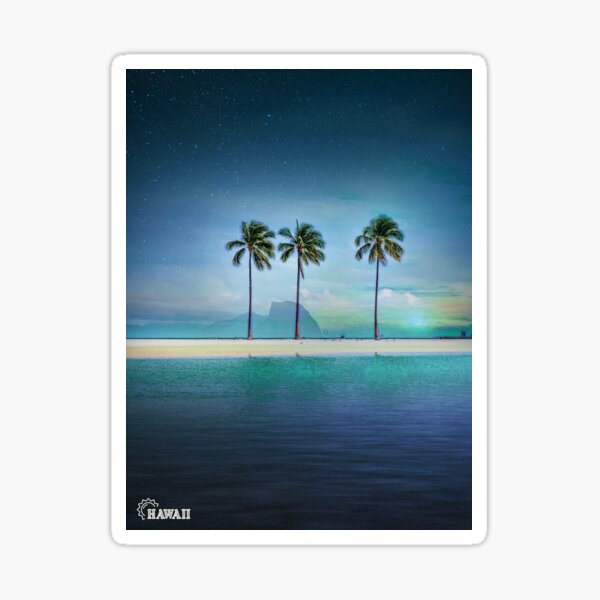 "Honolulu Hawaii USA City" Sticker for Sale by PostersStickers | Redbubble